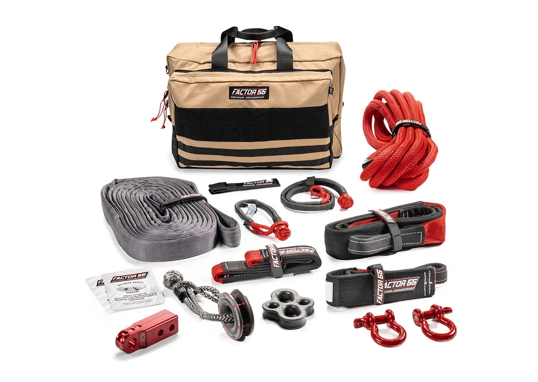 Factor 55- Vehicle Recovery Kit, Borah- Red – Overland 4 Heroes LLC